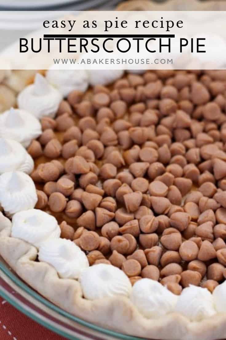 Easy Butterscotch Pudding Pie | A Baker's House