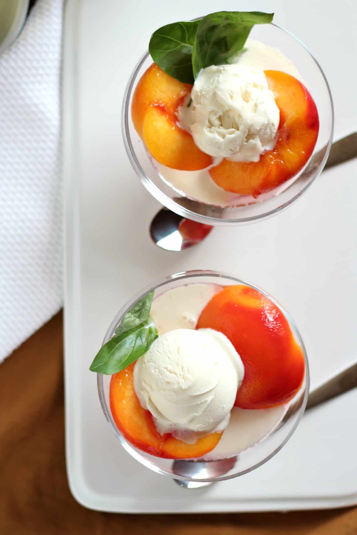 Poached Peaches with Basil | A Baker's House