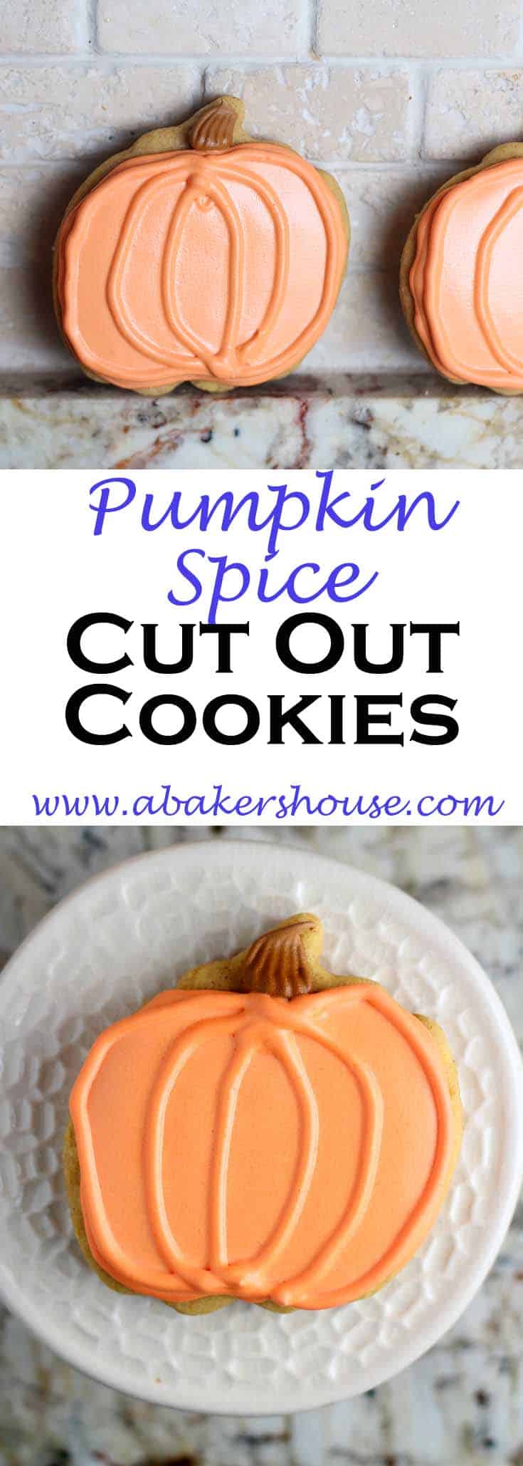 Pumpkin Spice Cut Out Cookies | A Baker's House