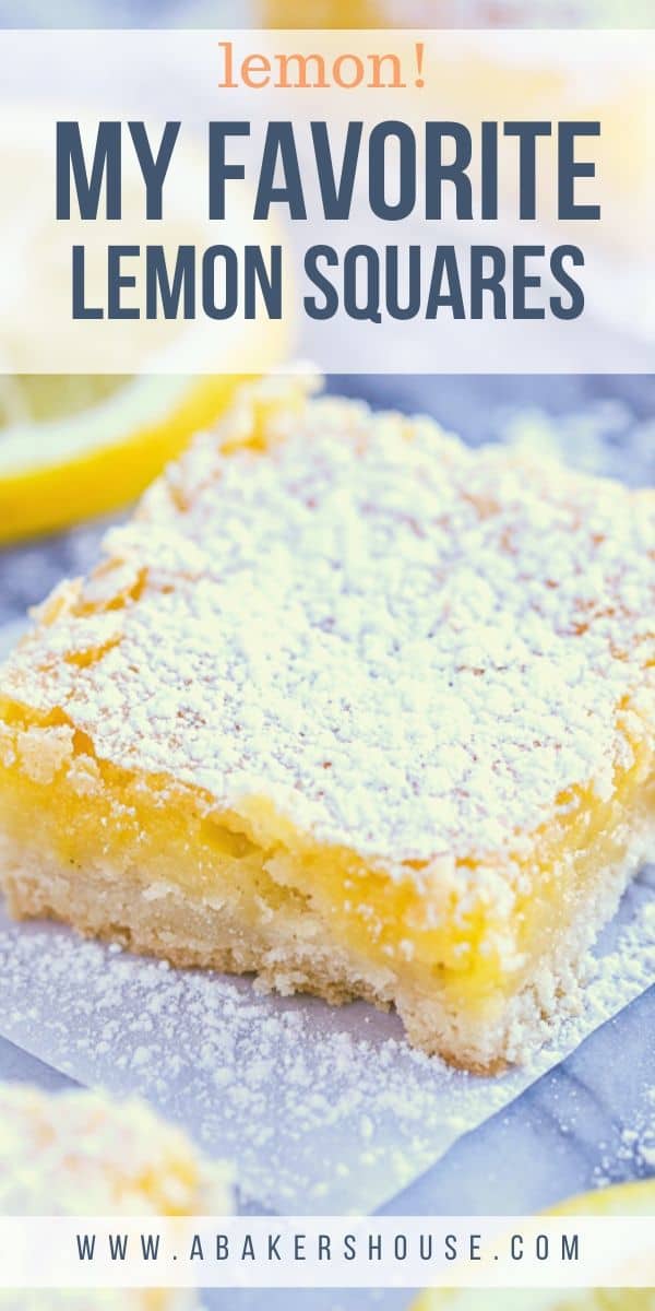 Lemon Squares or Lemon Bars-- The Best Lemon Dessert!