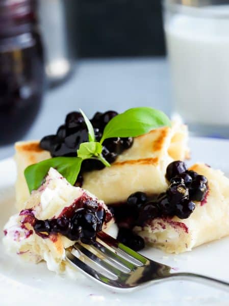 Gluten Free Blueberry Blintzes | A Baker's House
