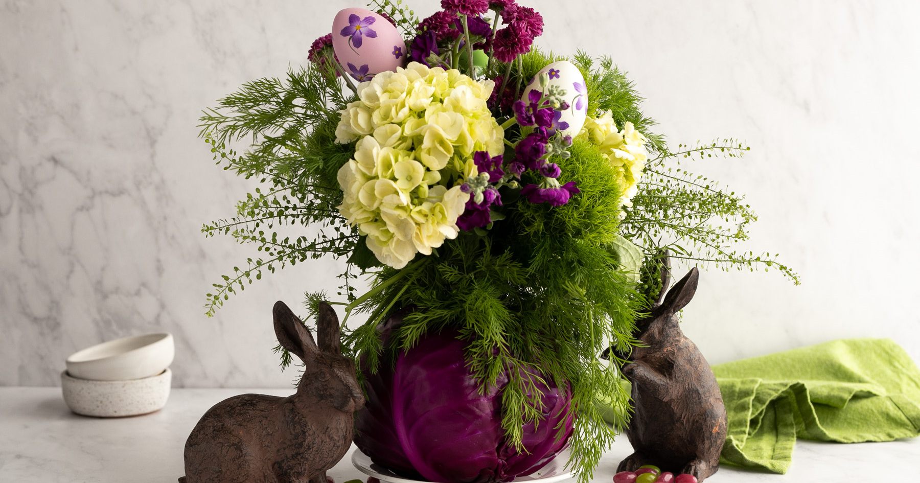 Cabbage Flower Arrangement | A Baker's House